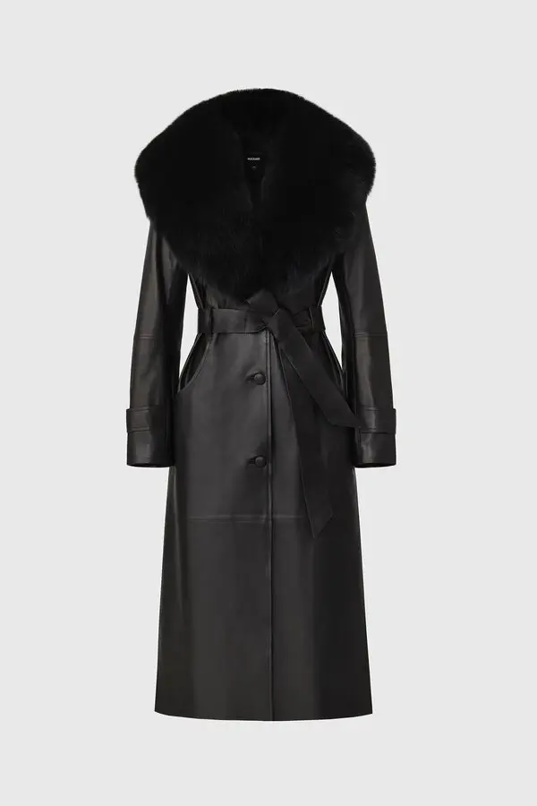 Mackage Angelly-bx Leather Coat - Black