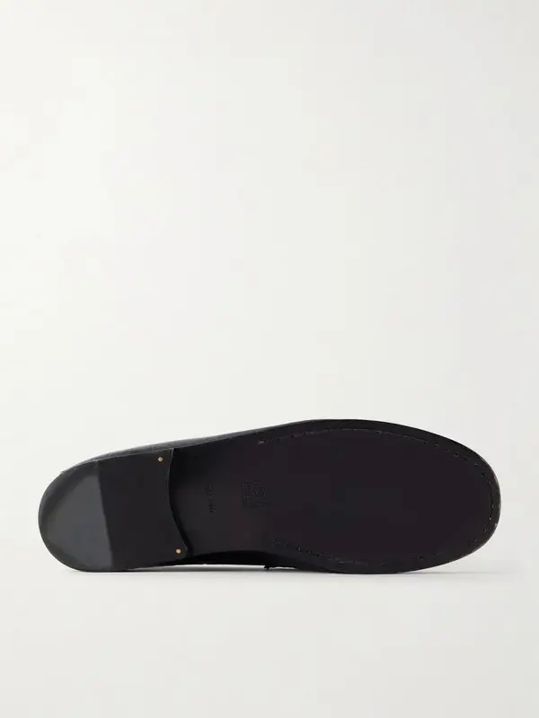 TOTEME Croc-effect Leather Loafers