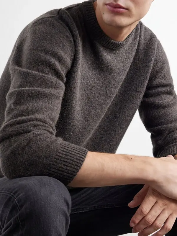 TOTEME Camel Hair Knit Sweater