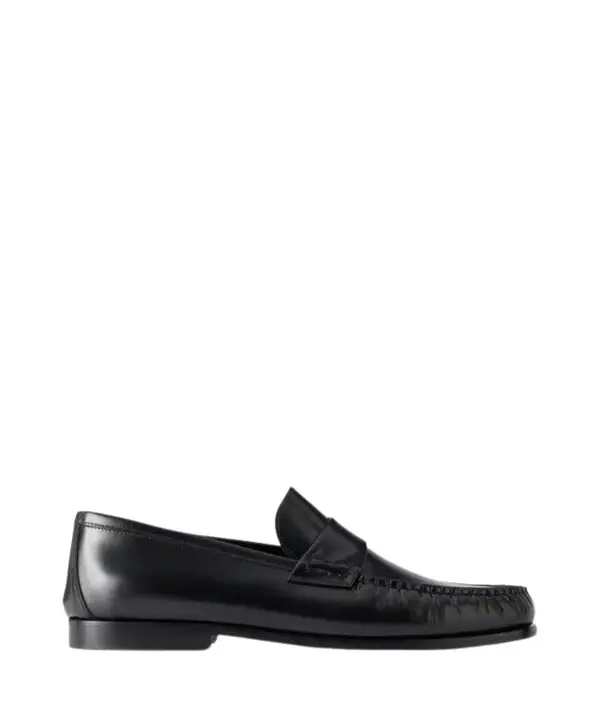 TOTEME Leather Loafers - Black