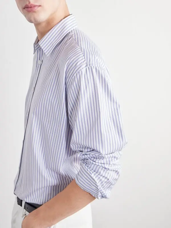 TOTEME Striped Cotton-poplin Shirt
