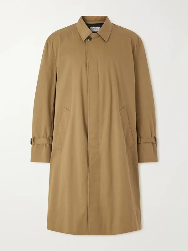 TOTEME Cotton-blend Trench Coat - Brown