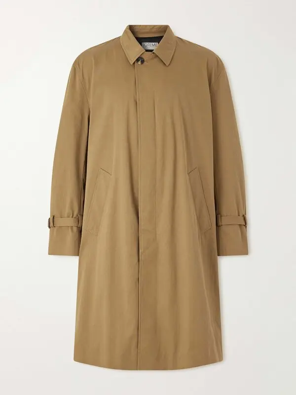 TOTEME Cotton-blend Trench Coat - Camel