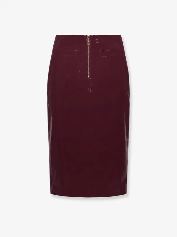SELF-PORTRAIT Vinyl Midi Skirt