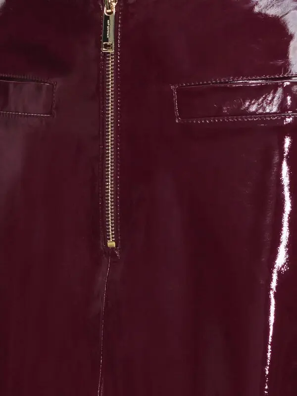 SELF-PORTRAIT Vinyl Midi Skirt