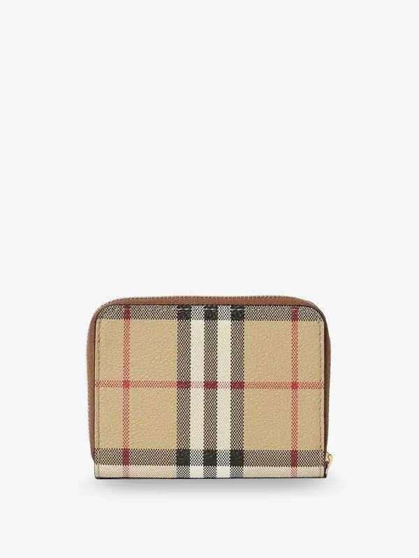 Burberry Coated Canvas With Check Pattern