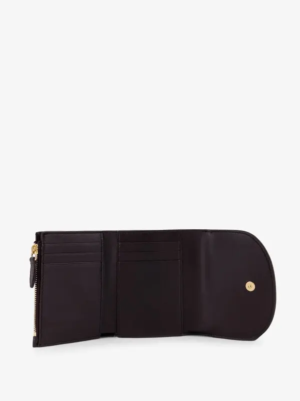 Burberry Highlands Compact Wallet With Leather Inserts