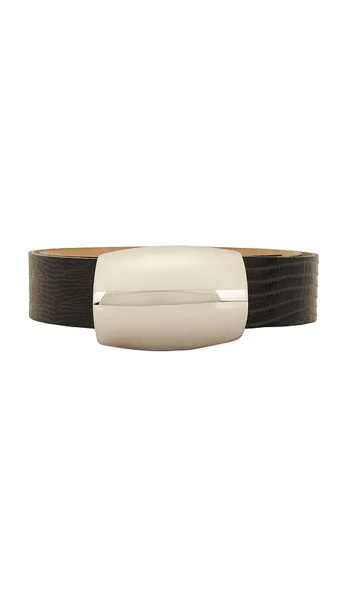 L'Agence Milou Domed Belt In Black