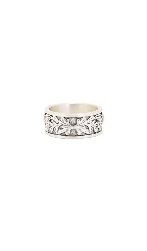 SERGE DENIMES Kabuto Ring In Metallic
