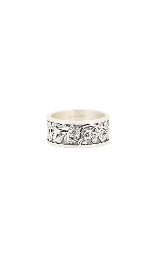 SERGE DENIMES Kabuto Ring In Metallic
