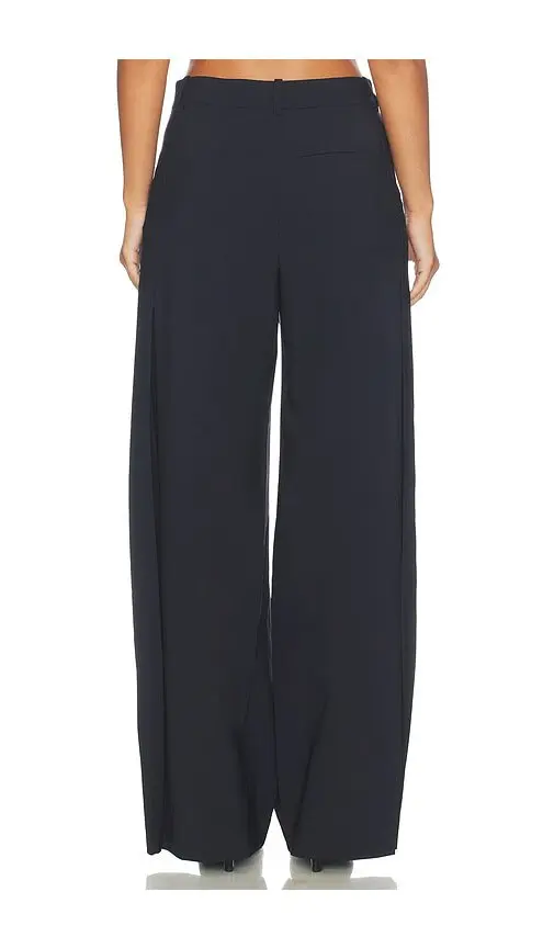 Theory Classic Pleated Trousers In Navy