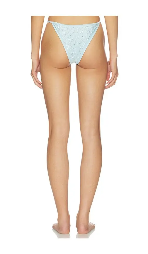 Frankies Bikinis X Devon Lee Carlson Luna Sequin Bikini Bottom In Baby Blue