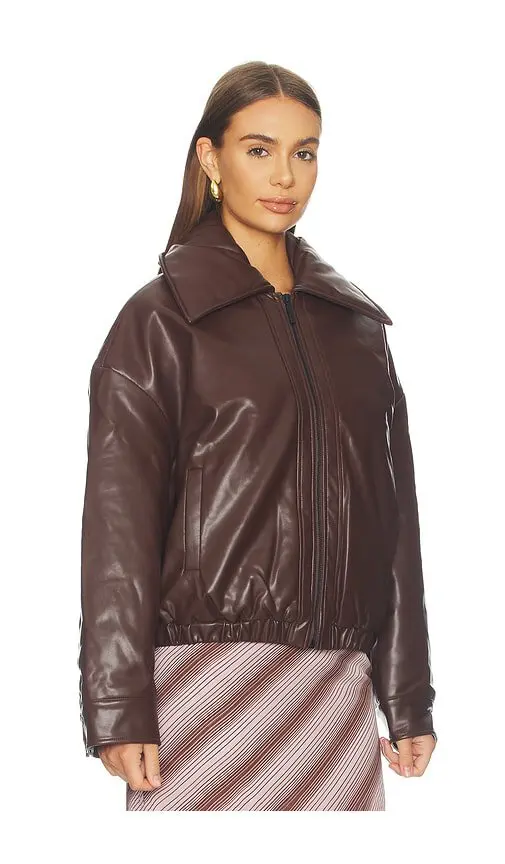 Bec & Bridge Dena Oversized Jacket In Chocolate