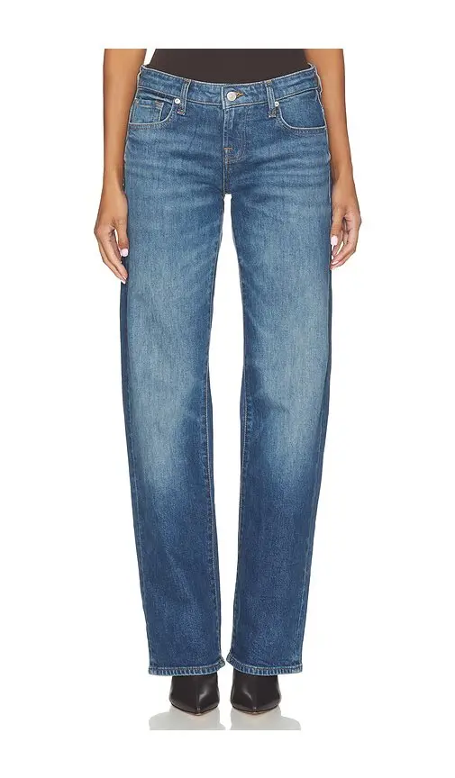 7 For All Mankind Low Straight Jean - Blue Core