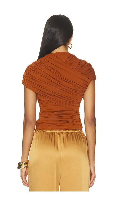 Ronny Kobo Montana Top In Burnt Orange
