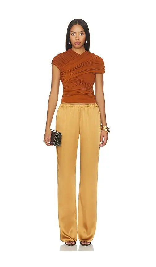 Ronny Kobo Montana Top In Burnt Orange