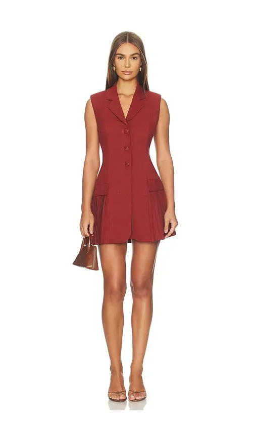 Astr The Label Gianna Dress In Red - Sienna