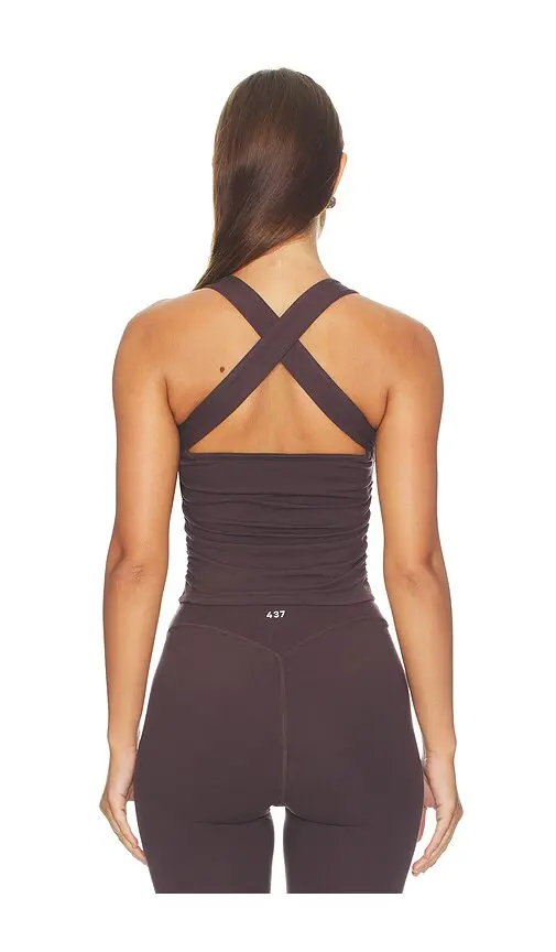 437 The Sculpt Tank Top In Brown