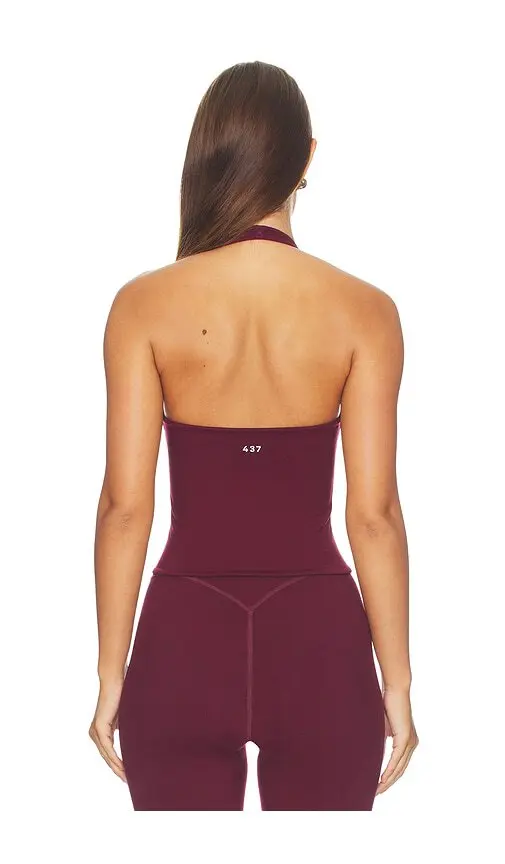 437 The Halter Tank Top In Wine