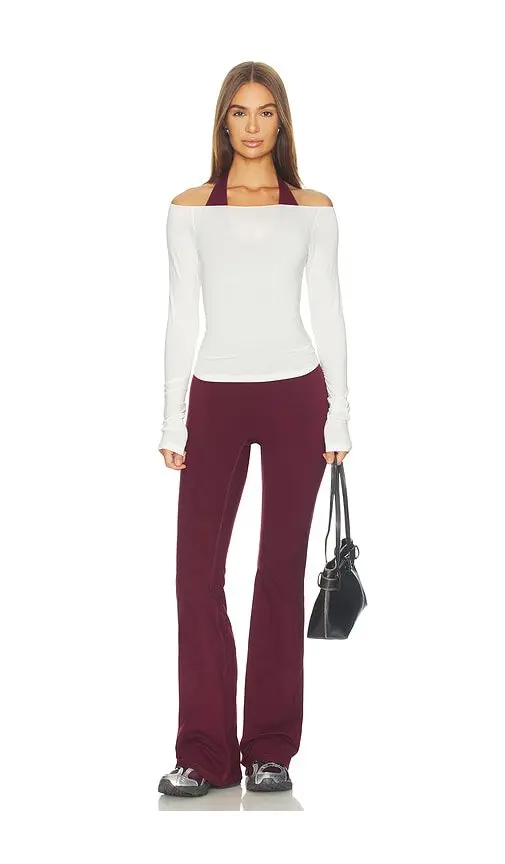 437 The Halter Tank Top In Wine