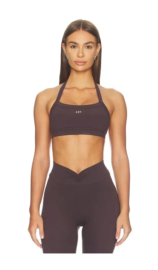 437 The Halter Bra In Brown - Espresso