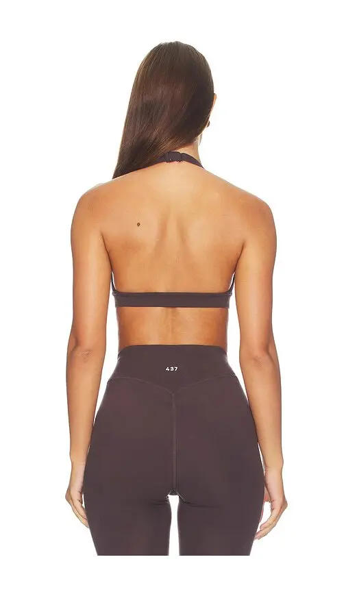 437 The Halter Bra In Brown - Espresso