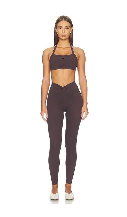 437 The Halter Bra In Brown - Espresso