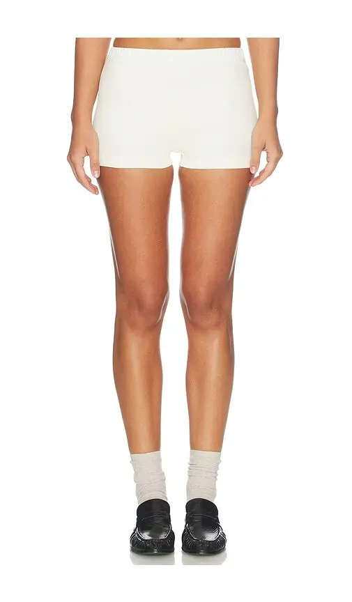ENTIRE STUDIOS Lounge Short In Cream - Chalk