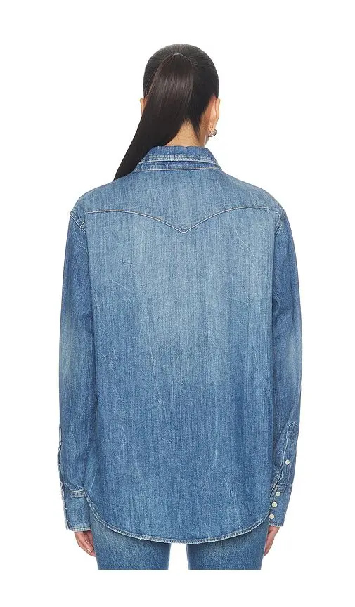 Eterne Ellis Denim Shirt In Blue