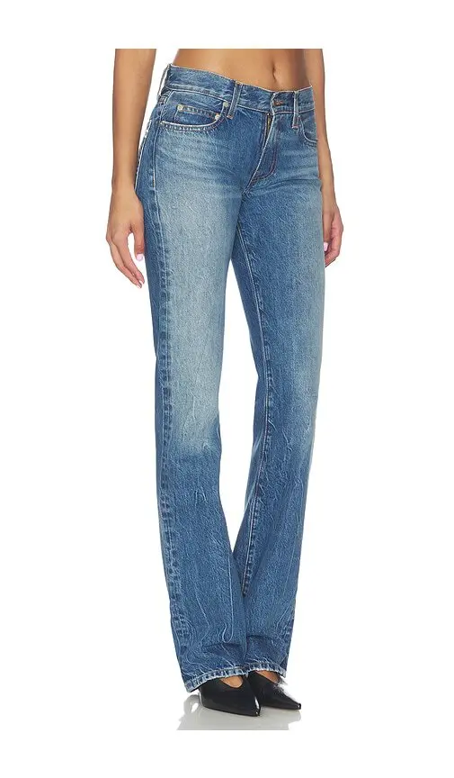Eterne Denim Low Rise Bootcut Jean In Blue