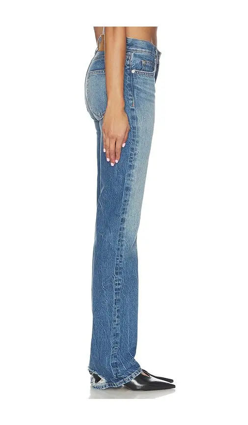 Eterne Denim Low Rise Bootcut Jean In Blue