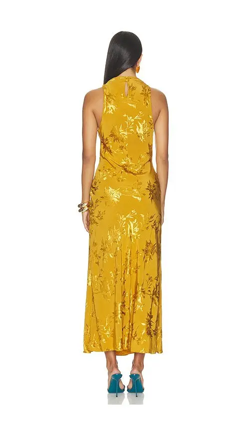 Hemant & Nandita Cowl Neck Midi Dress