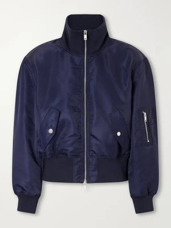 THE FRANKIE SHOP Storm Satin Bomber Jacket