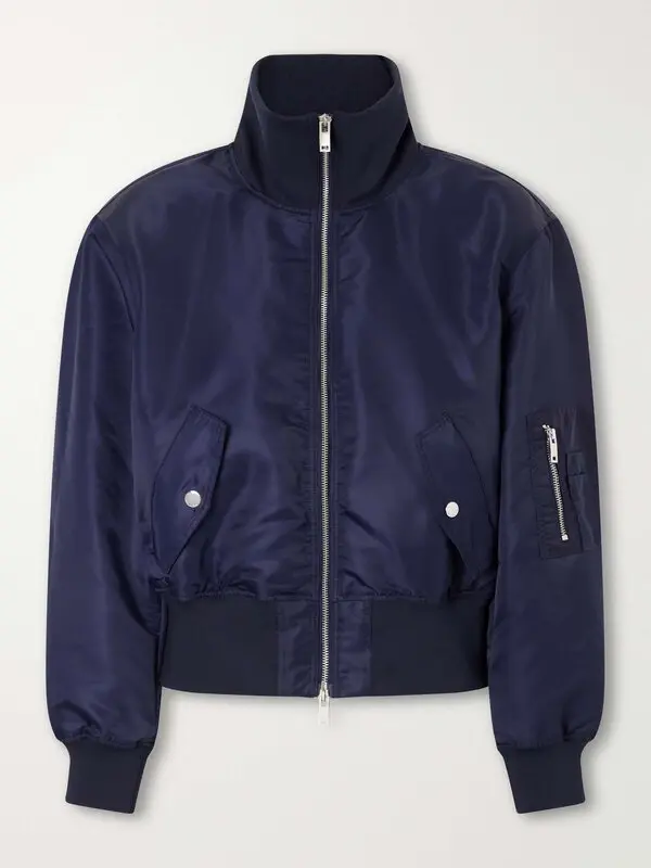 THE FRANKIE SHOP Storm Satin Bomber Jacket