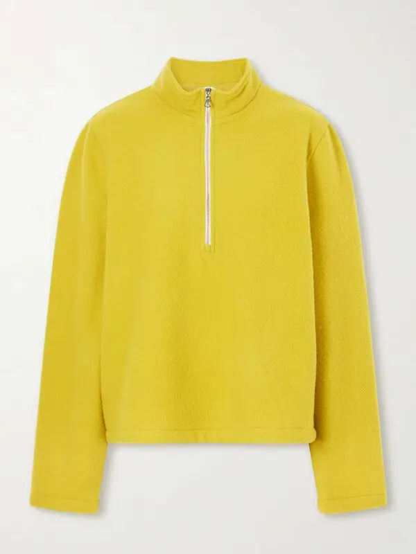 RIER City Wool-fleece Half-zip Sweatshirt