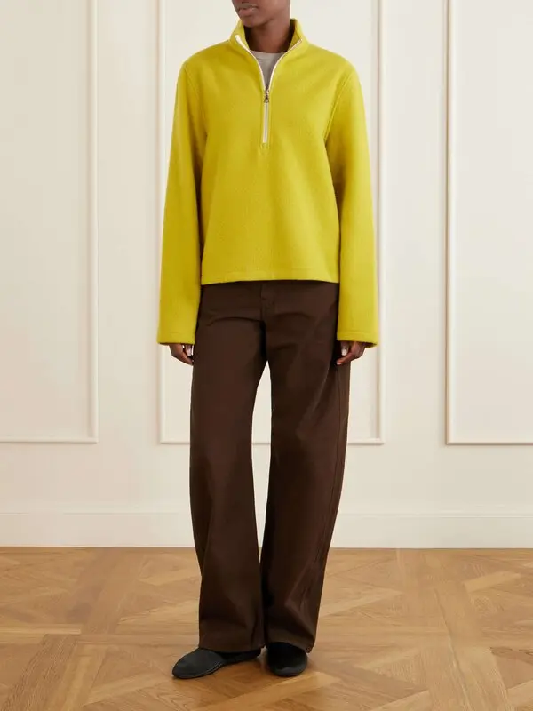 RIER City Wool-fleece Half-zip Sweatshirt