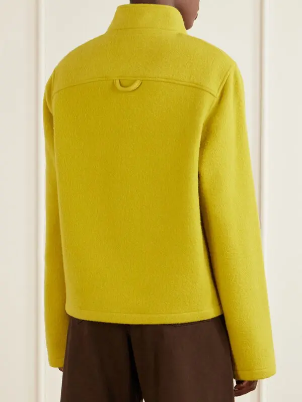 RIER City Wool-fleece Half-zip Sweatshirt - Yellow