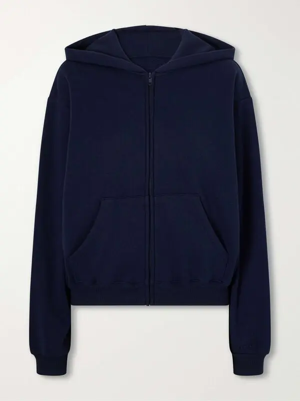 SKIMS Hooded Cotton-fleece Sweatshirt