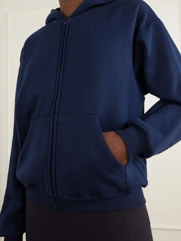 SKIMS Hooded Cotton-fleece Sweatshirt