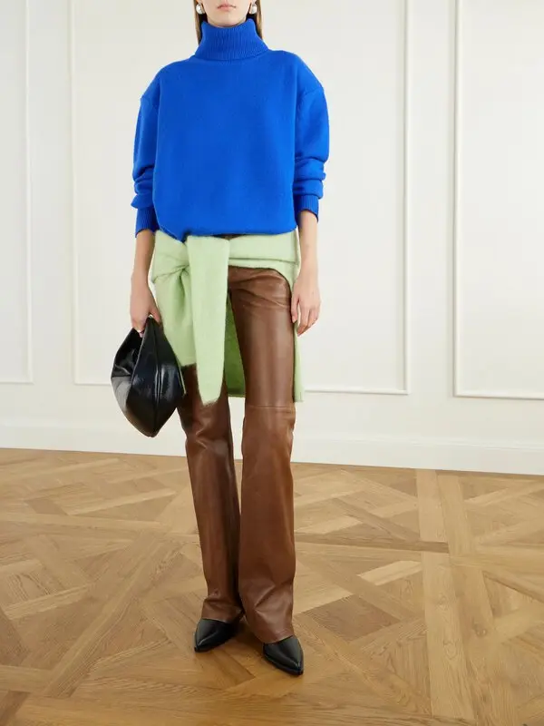 THE FRANKIE SHOP Gala Wool And Cashmere-blend Turtleneck Sweater