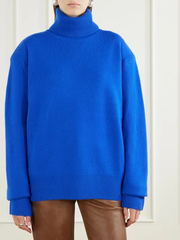 THE FRANKIE SHOP Gala Wool And Cashmere-blend Turtleneck Sweater