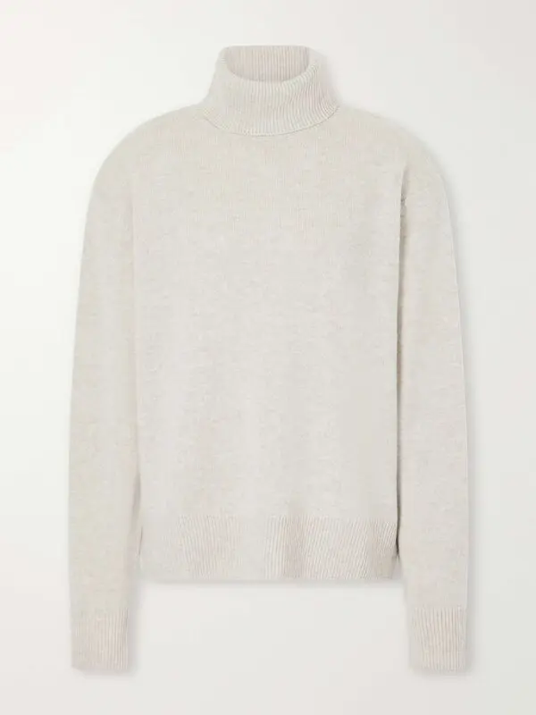 THE FRANKIE SHOP Gala Wool And Cashmere-blend Turtleneck Sweater - Beige