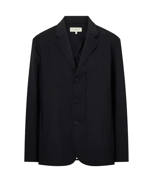THE FRANKIE SHOP Peri Tie-detailed Oversized Georgette Shirt - Navy