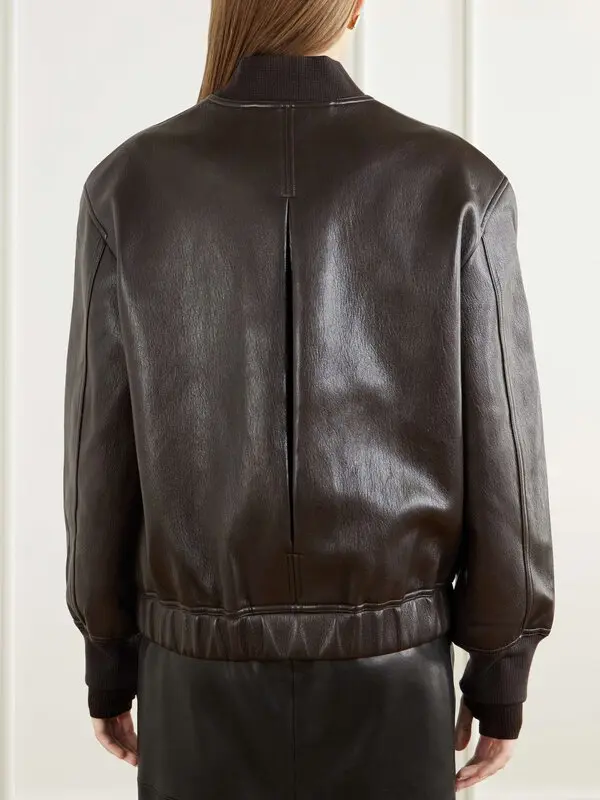 THE FRANKIE SHOP Alena Coated Bomber Jacket