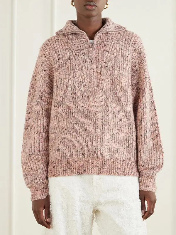 MARANT ETOILE Anita Ribbed Sweater - Pink