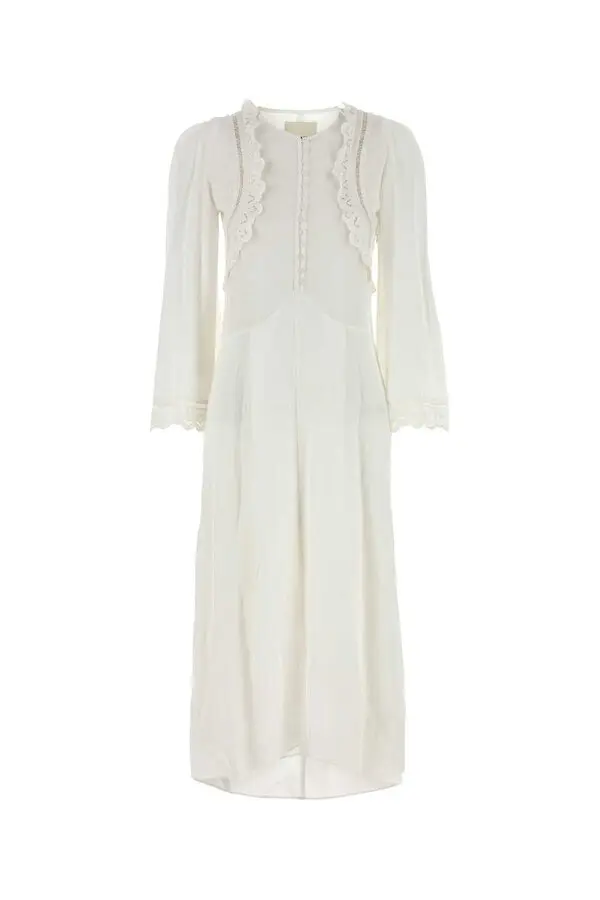 Isabel Marant Étoile Crepe Faustina Dress - White