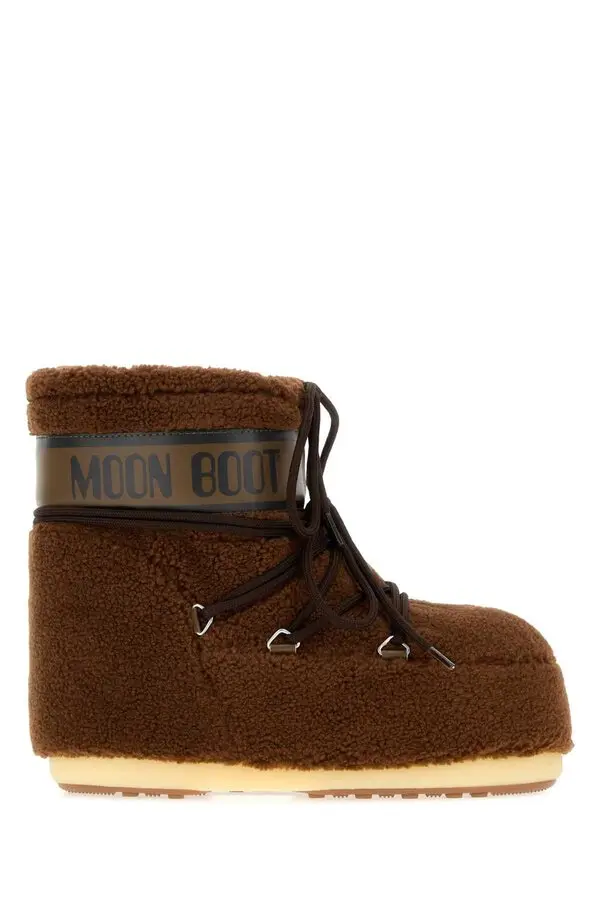 Moon Boot Eco Fur Icon Low Ankle Boots - Brown