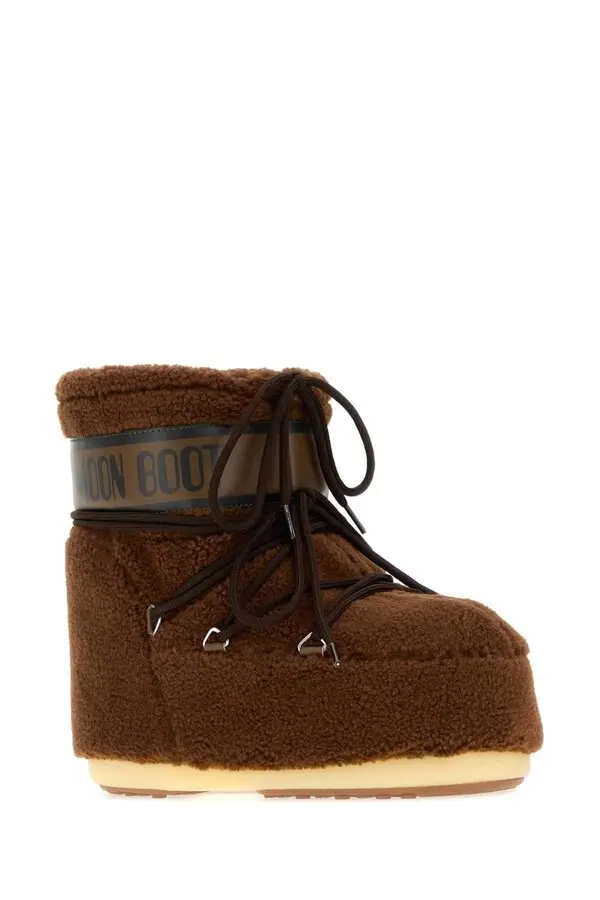 Moon Boot Eco Fur Icon Low Ankle Boots - Brown
