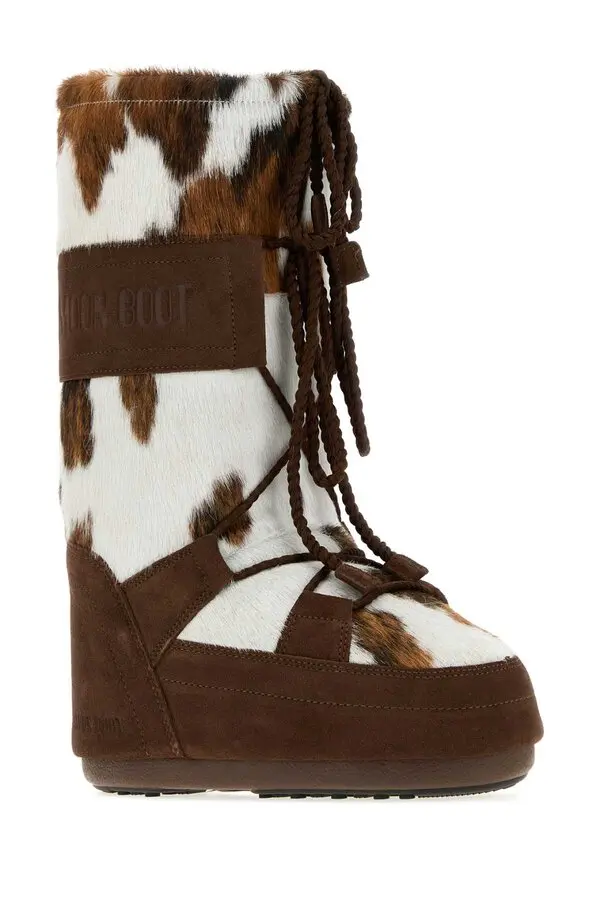 Moon Boot Printed Calf Hair Icon Boots