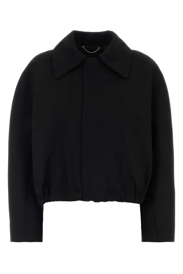 Victoria Beckham Wool Arden Bomber Jacket - Black